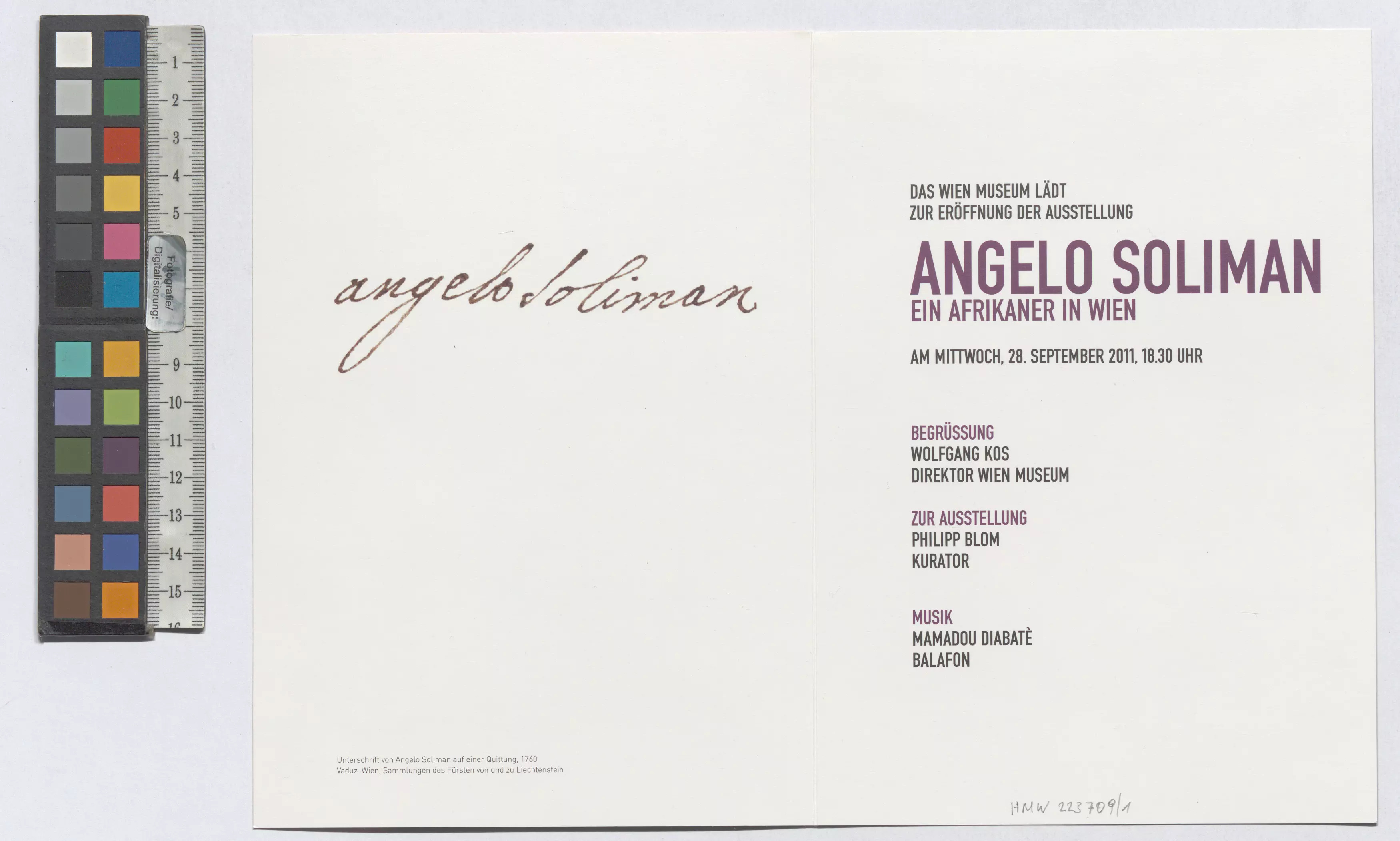 376. Sonderausstellung des Wien Museums: "Angelo Soliman. Ein Afrikaner ...