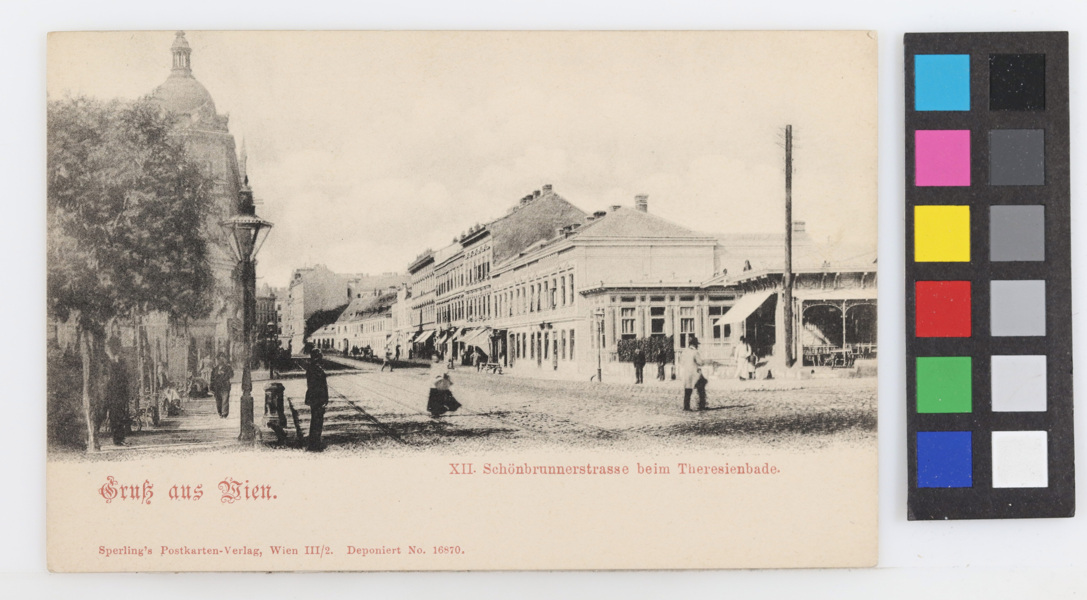 12., Schönbrunner Straße - Blick von Höhe Theresienbad Richtung ...