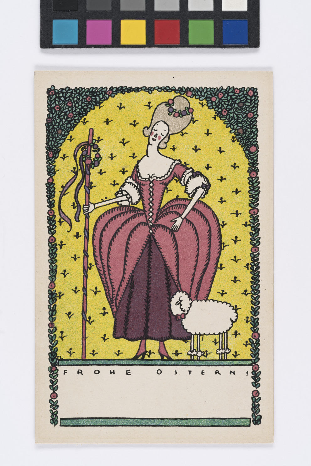 Postkarte der Wiener Werkstätte Nr. 812: Oster-Karte – Wien Museum ...