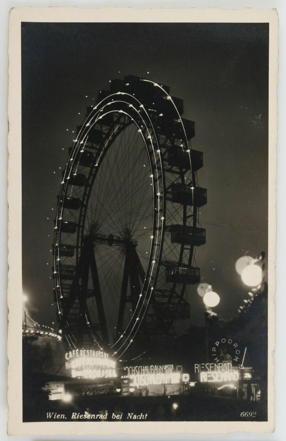 Wien, Riesenrad bei Nacht – Wien Museum Online Sammlung