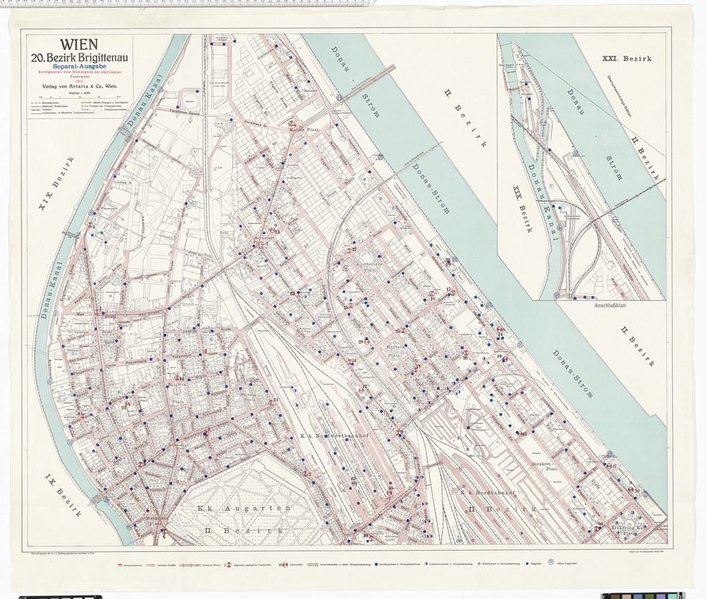 "Wien 20. Bezirk Brigittenau Separat-Ausgabe durchgesehen vom Kommando ...