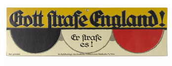 Wandtafel "Gott strafe England! Er strafe es!" – Wien Museum Online ...