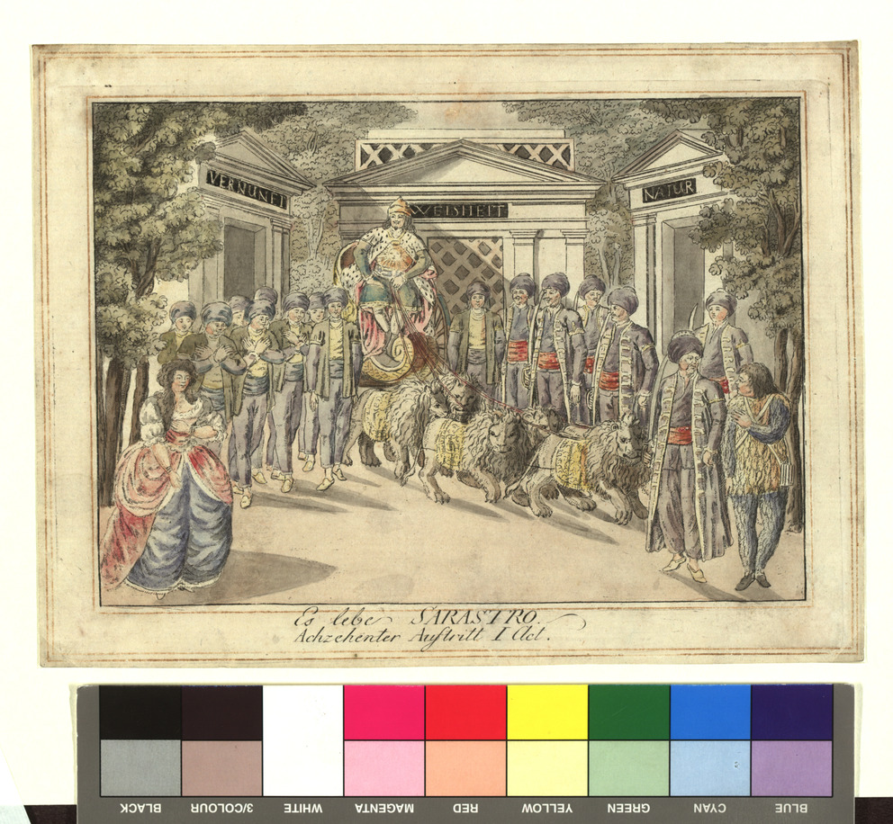 Es lebe Sarastro (Szenenbild aus der Zauberflöte, W.A. Mozart) – Wien ...