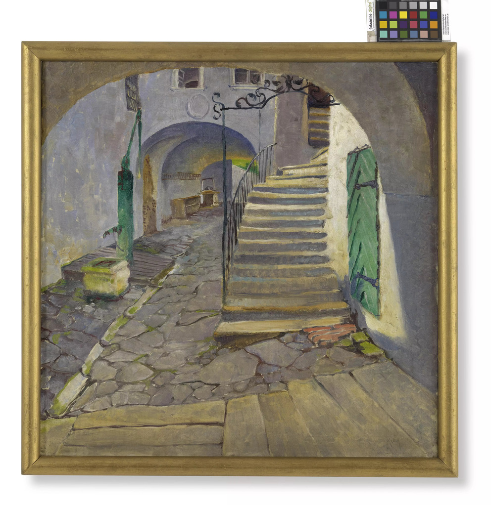 Motiv aus Grinzing (Hof des Hauses Himmelstraße 31) – Wien Museum ... Motiv aus Grinzing (Hof des Hauses Himmelstraße 31) – Wien Museum ...