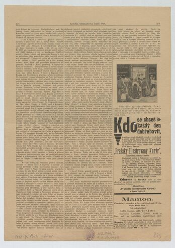 Titelseite der Prager Zeitung "Illustrovaný Kurýr" mit Proträts ...