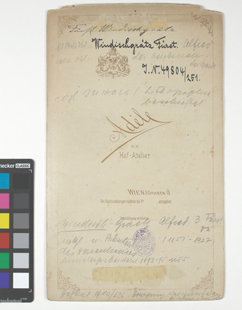 Alfred III. Fürst Windisch-Grätz (1851-1927), Politiker, k. k ...