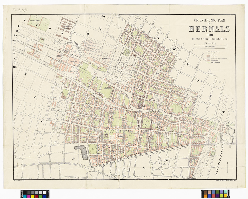 "Orientierungs-Plan von Hernals 1888." – Wien Museum Online Sammlung