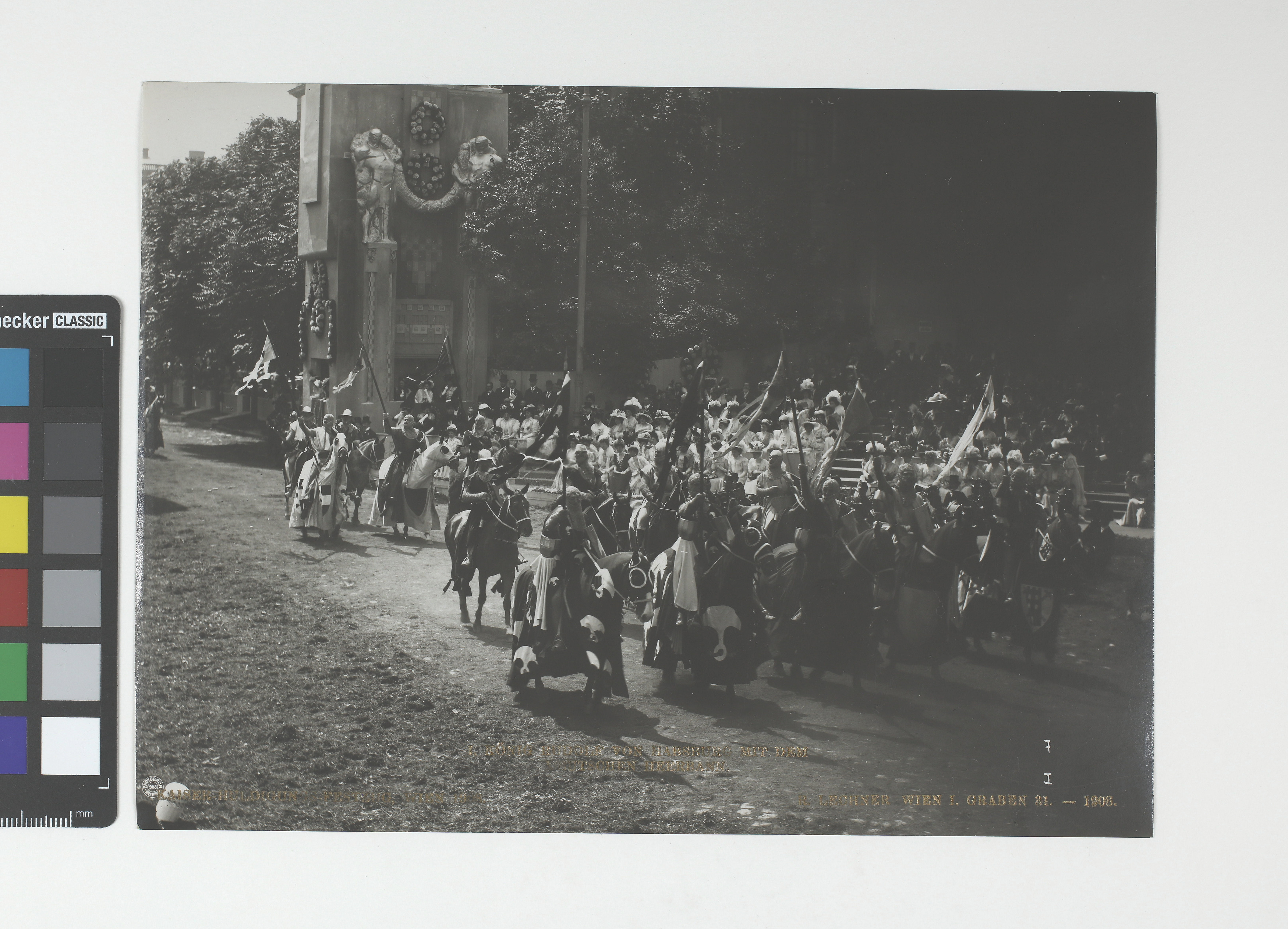 Der Kaiser-Huldigungs-Festzug, Wien 1908. Historischer Teil: 1. Gruppe ...