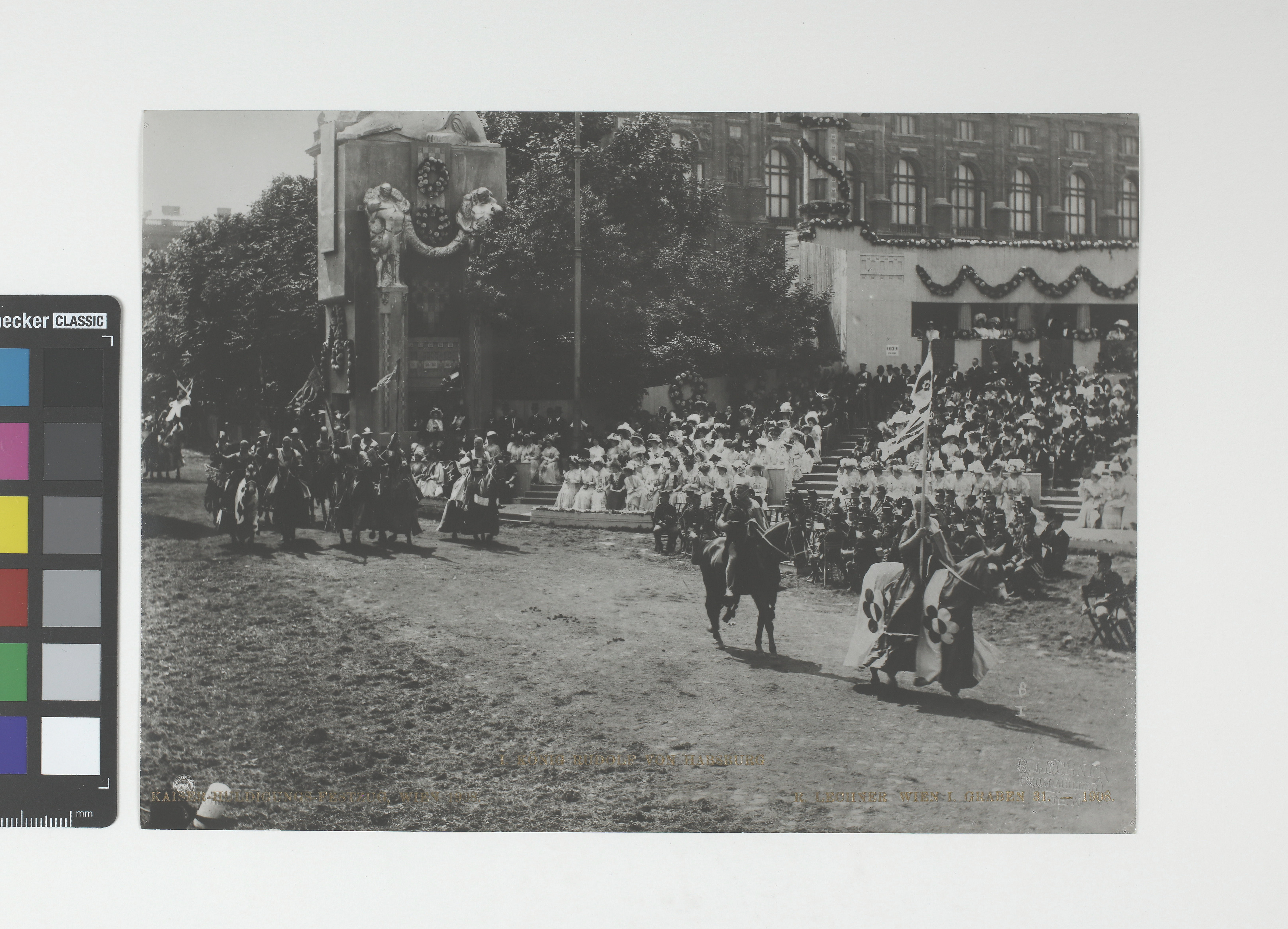 Der Kaiser-Huldigungs-Festzug, Wien 1908. Historischer Teil: 1. Gruppe ...