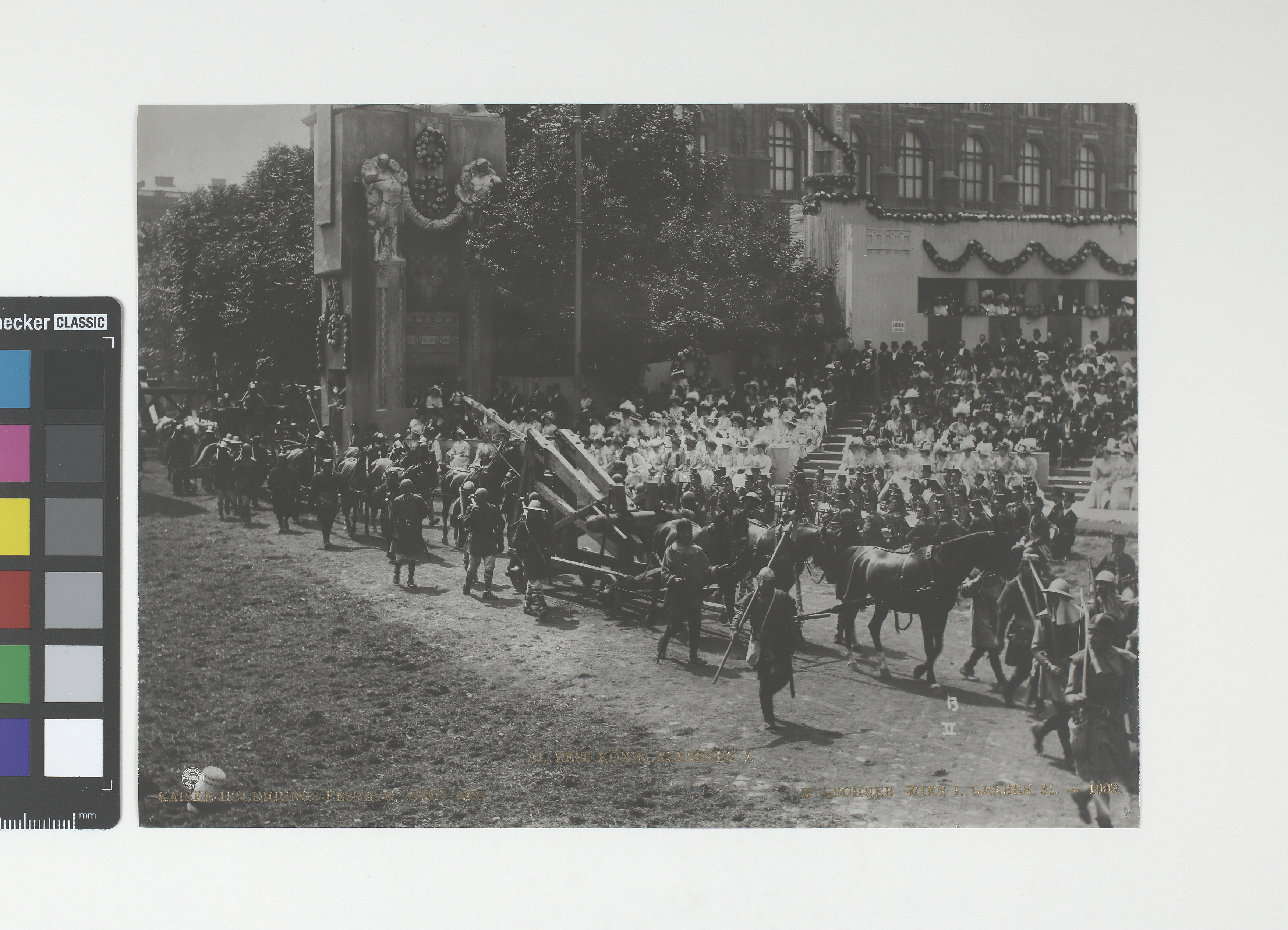 Der Kaiser-Huldigungs-Festzug, Wien 1908. Historischer Teil: 2. Gruppe ...