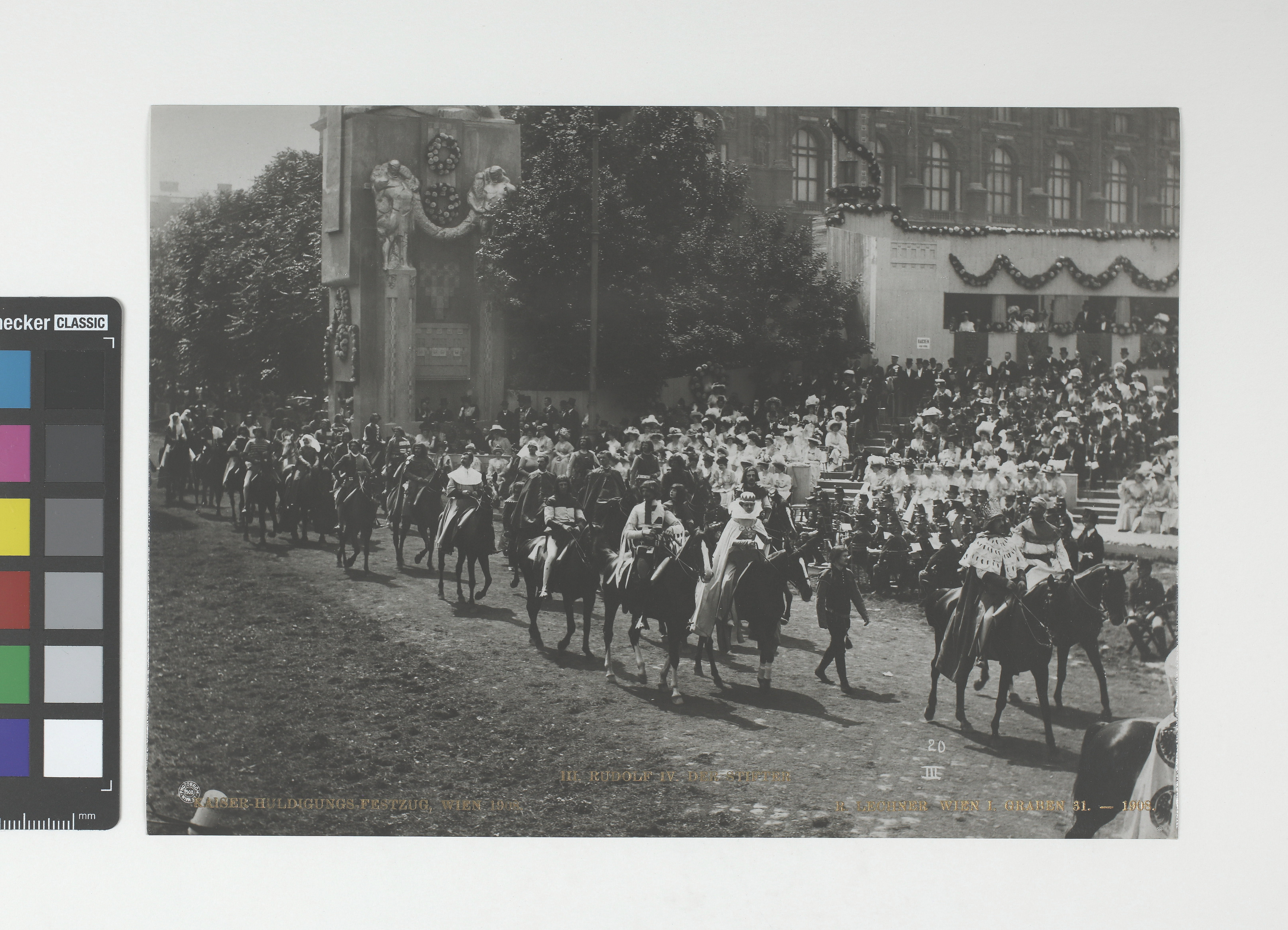 Der Kaiser-Huldigungs-Festzug, Wien 1908. Historischer Teil: 3. Gruppe ...