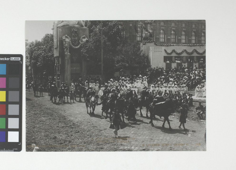 Der Kaiser-Huldigungs-Festzug, Wien 1908. Historischer Teil: 4. Gruppe ...