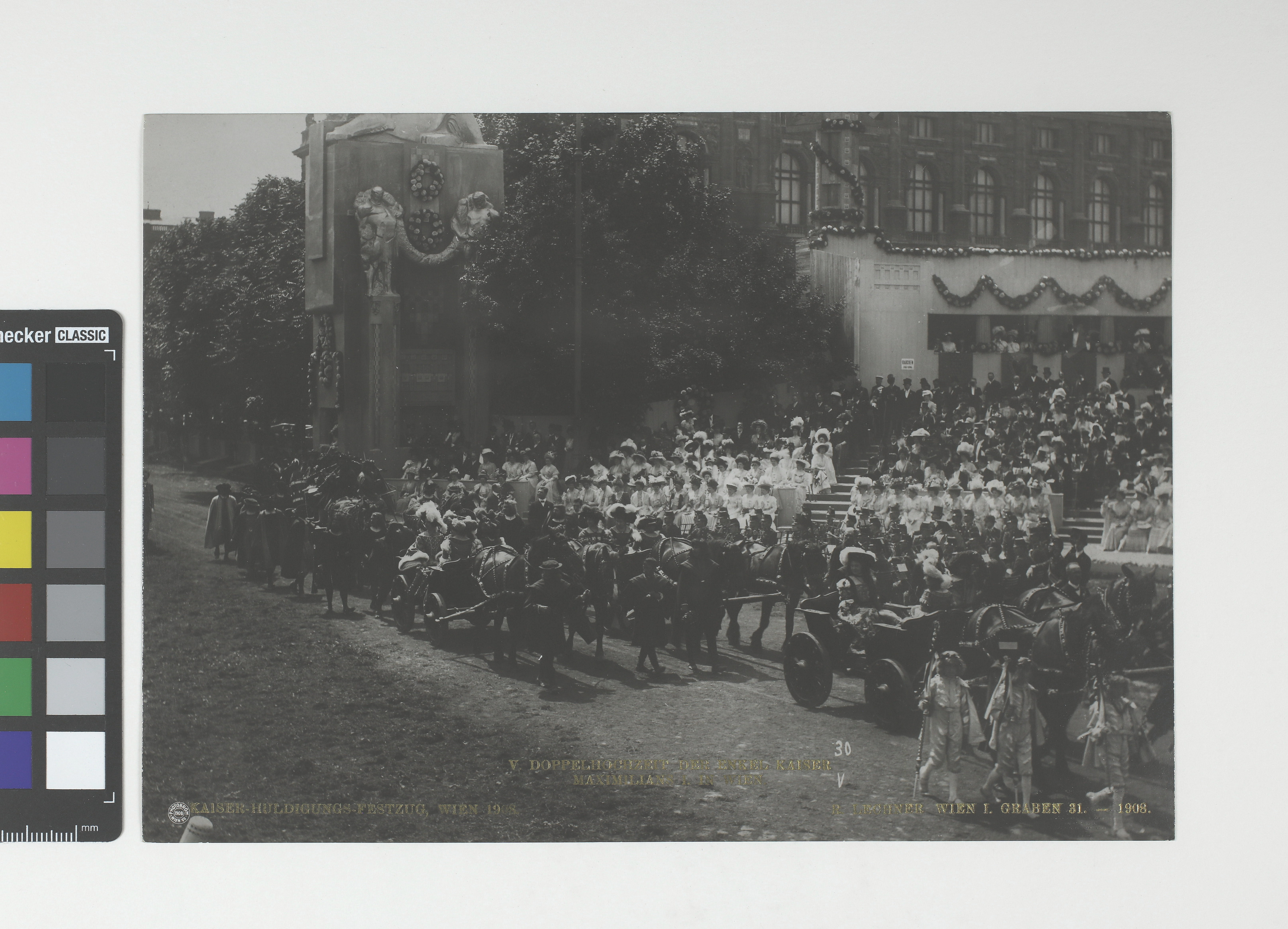 Der Kaiser-Huldigungs-Festzug, Wien 1908. Historischer Teil: 5. Gruppe ...