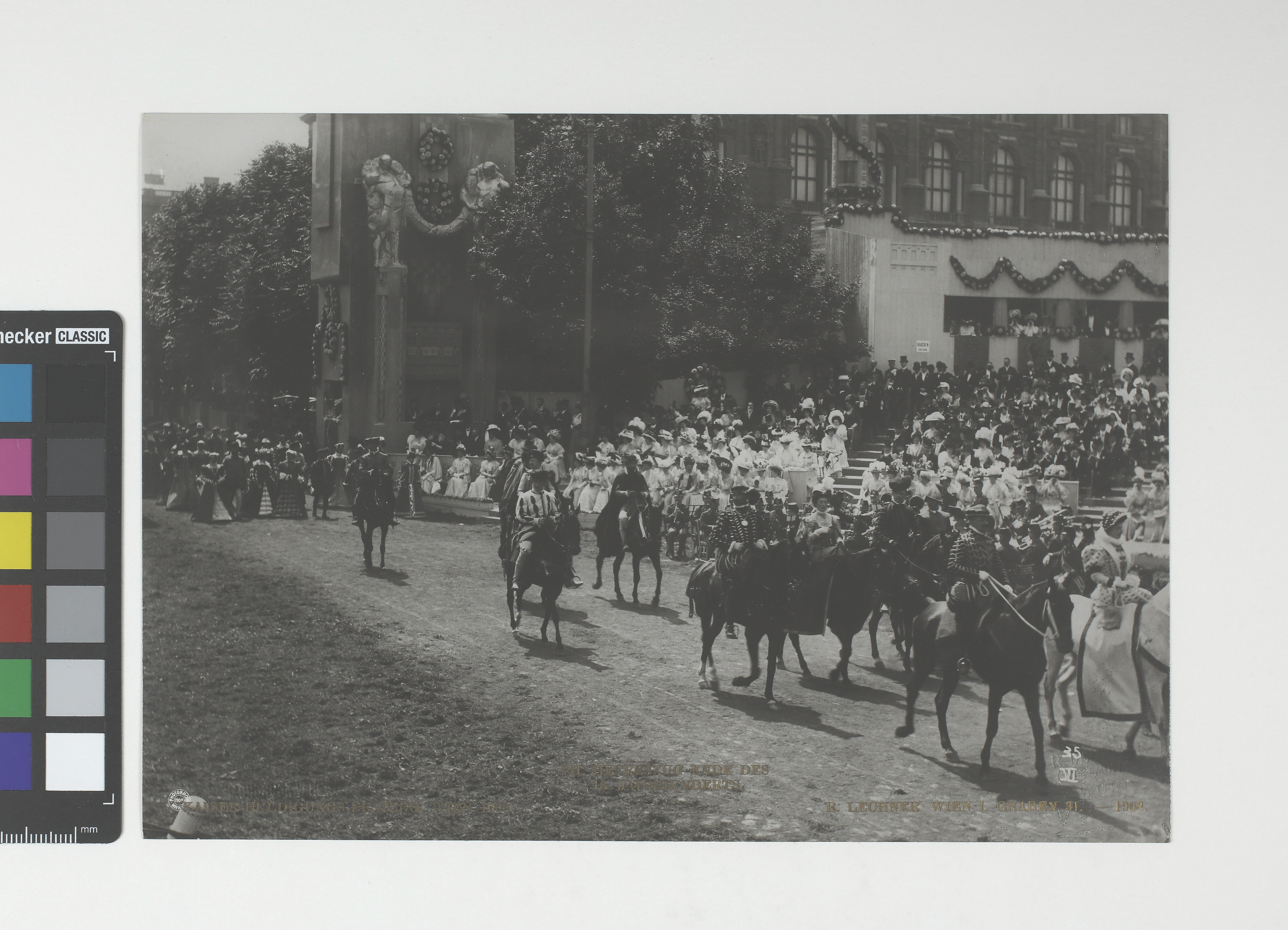 Der Kaiser-Huldigungs-Festzug, Wien 1908. Historischer Teil: 7. Gruppe ...