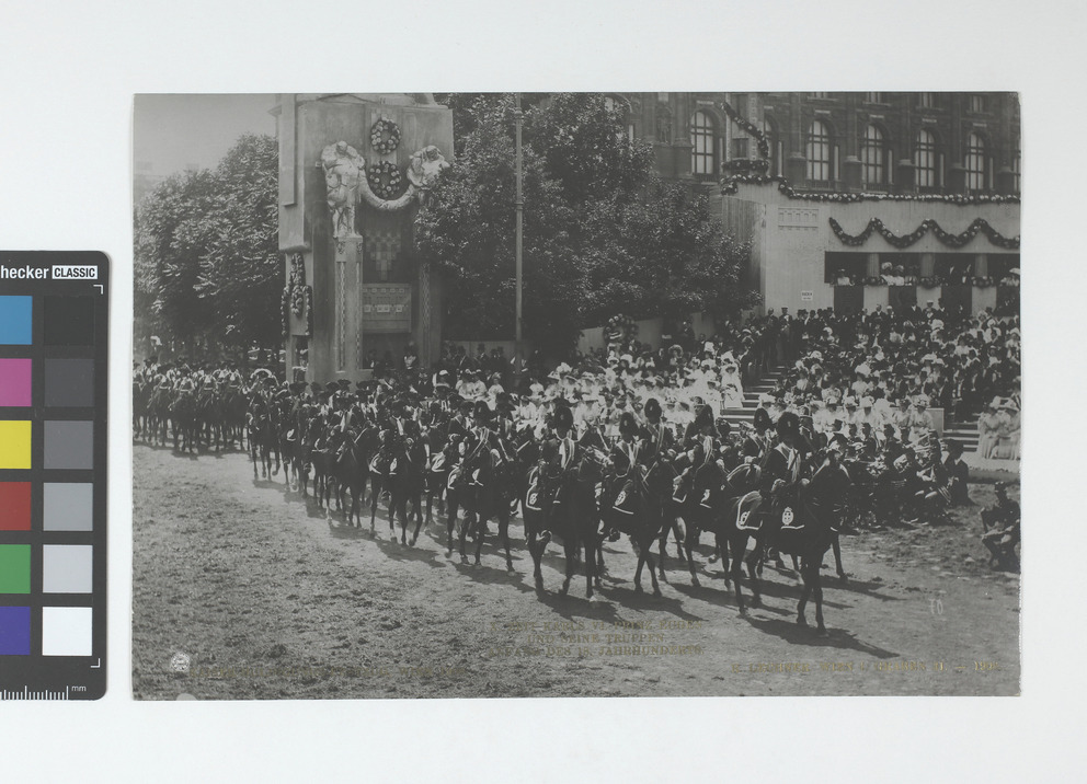 Kaiser-Huldigungs-Festzug, Wien 1908. Historischer Teil: 10. Gruppe ...