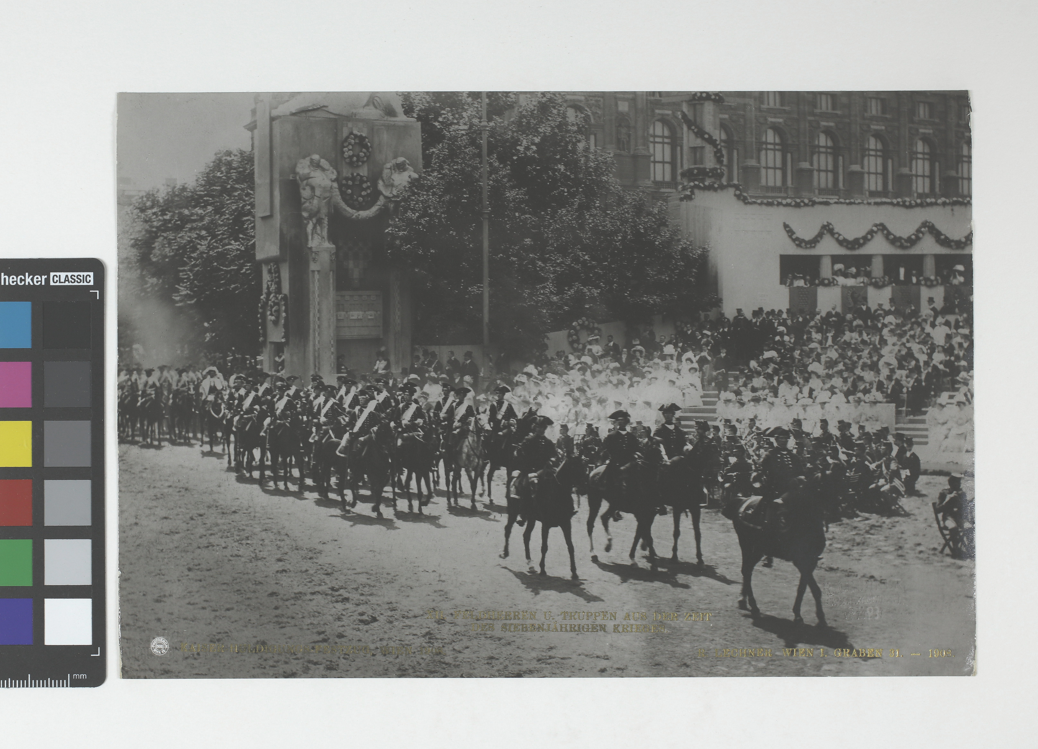 Der Kaiser-Huldigungs-Festzug, Wien 1908. Historischer Teil: 12. Gruppe ...