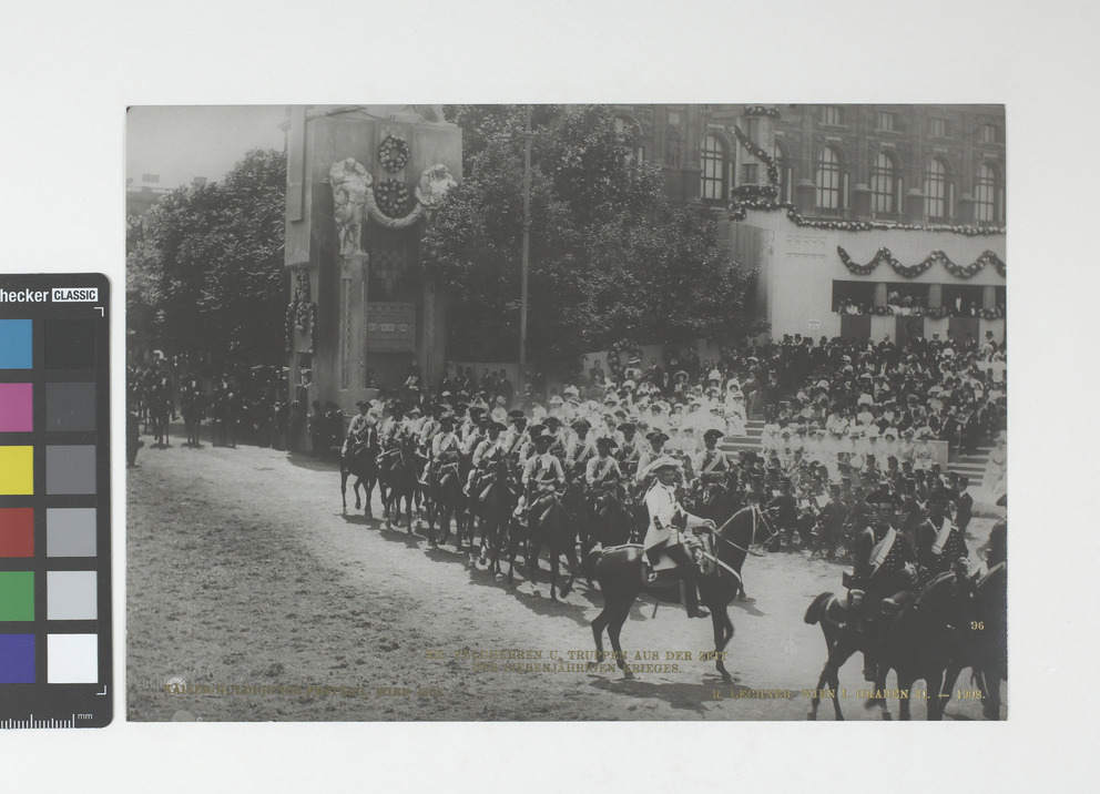 Der Kaiser-Huldigungs-Festzug, Wien 1908. Historischer Teil: 12. Gruppe ...