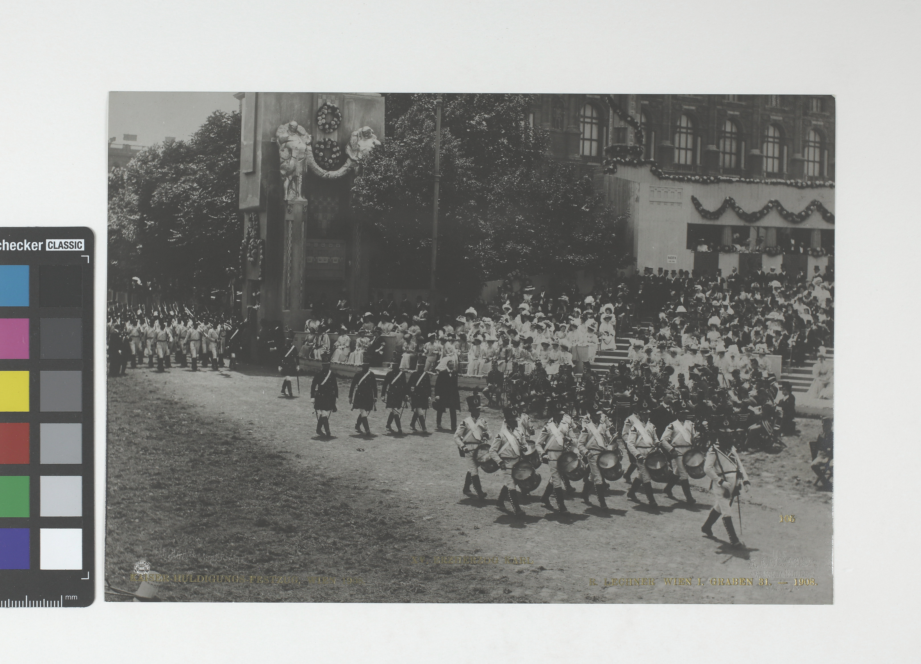 Der Kaiser-Huldigungs-Festzug, Wien 1908. Historischer Teil: 15. Gruppe ...