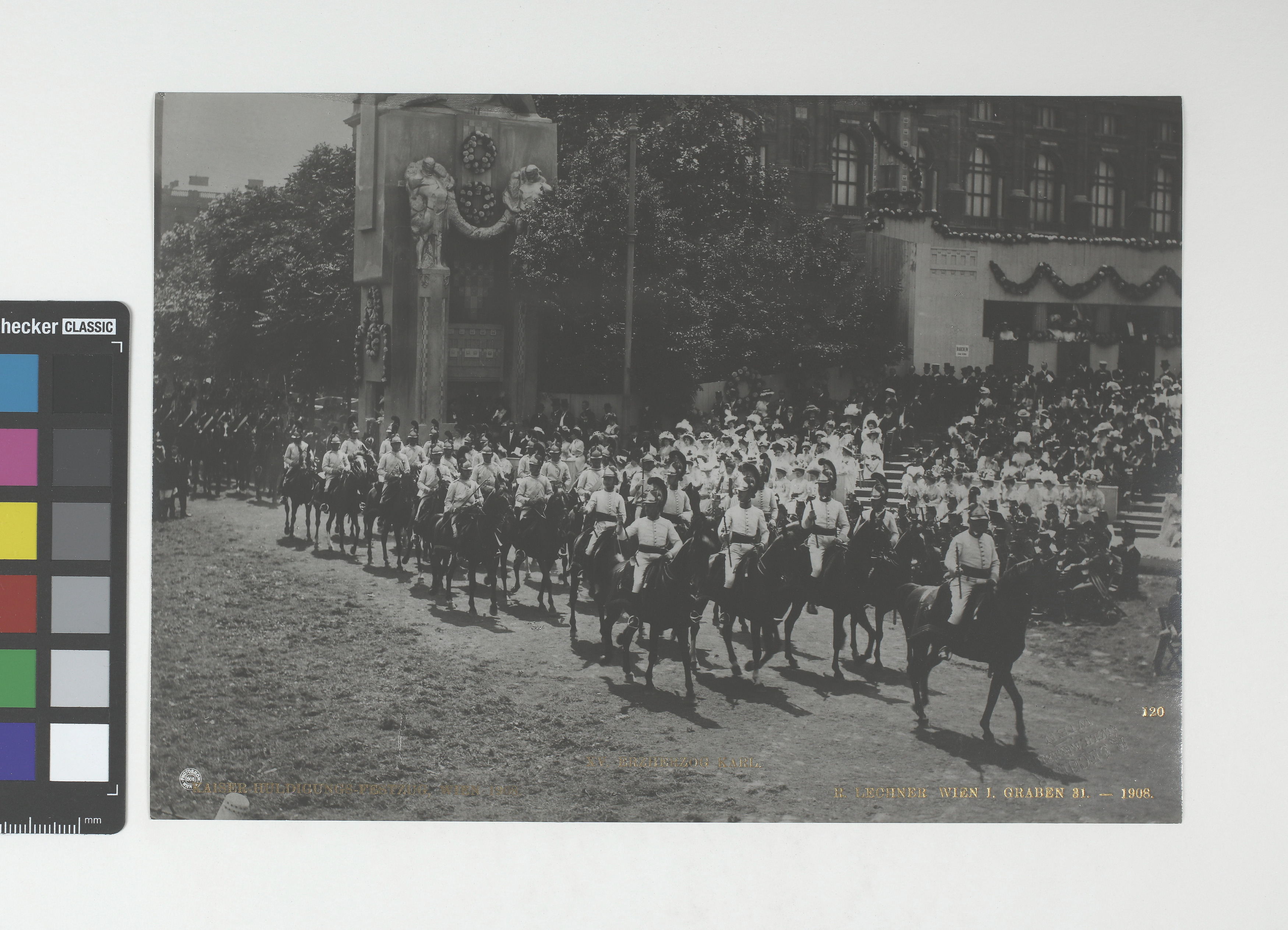 Der Kaiser-Huldigungs-Festzug, Wien 1908. Historischer Teil: 15. Gruppe ...