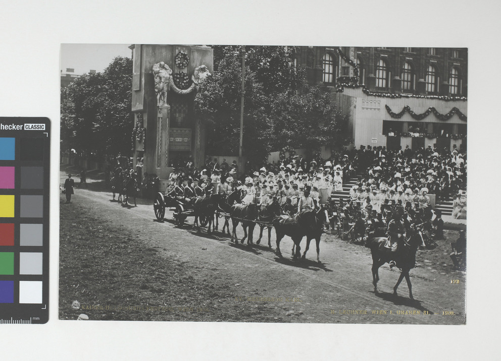 Der Kaiser-Huldigungs-Festzug, Wien 1908. Historischer Teil: 15. Gruppe ...