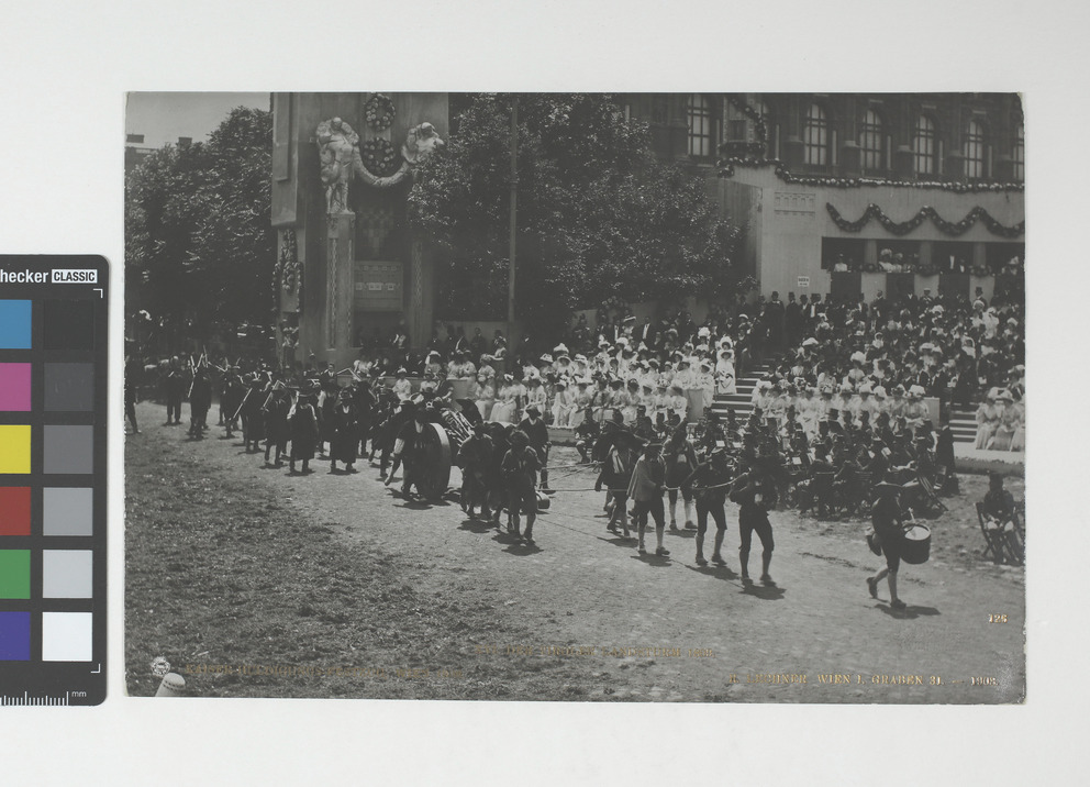 Der Kaiser-Huldigungs-Festzug, Wien 1908. Historischer Teil: 16. Gruppe ...