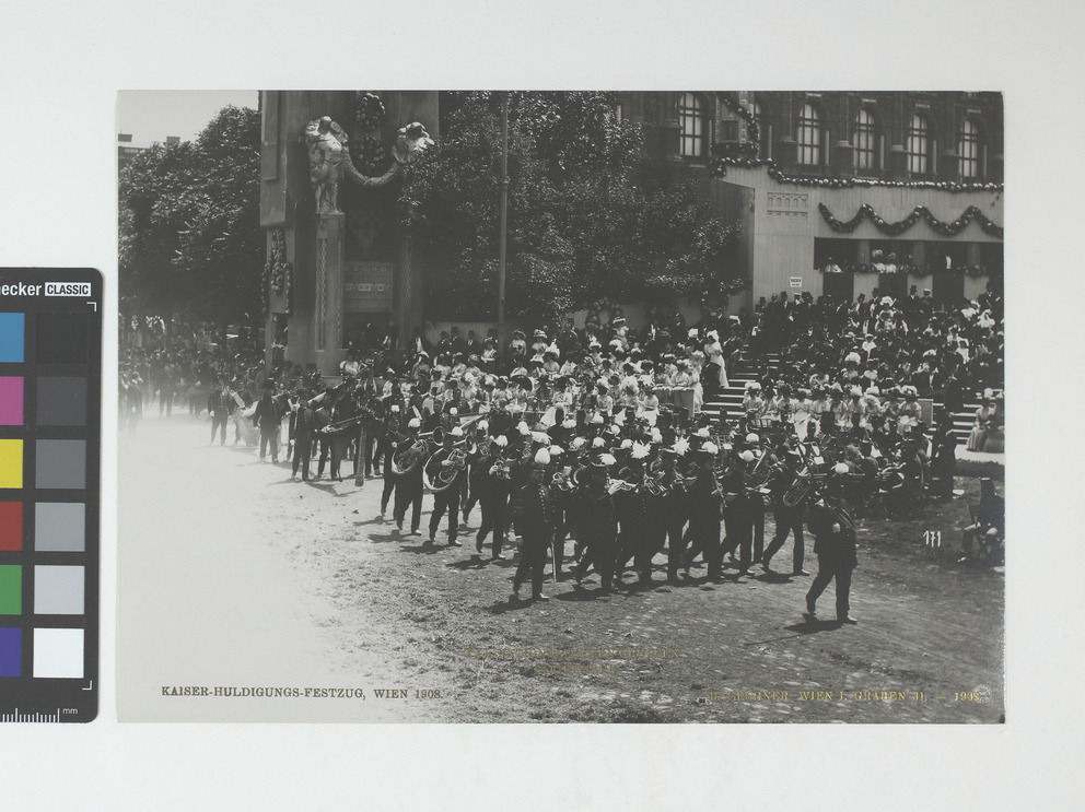Der Kaiser-Huldigungs-Festzug, Wien 1908. 21. Nationalitaeten-Gruppen ...