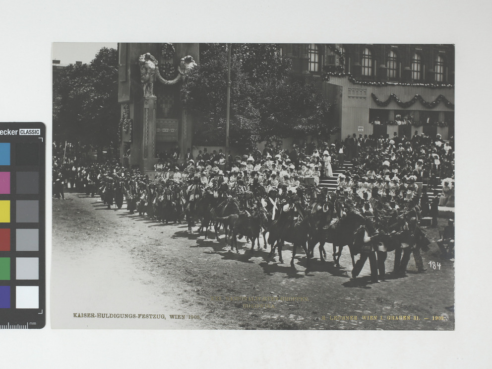 Der Kaiser-Huldigungs-Festzug, Wien 1908. 21. Nationalitaeten-Gruppen ...