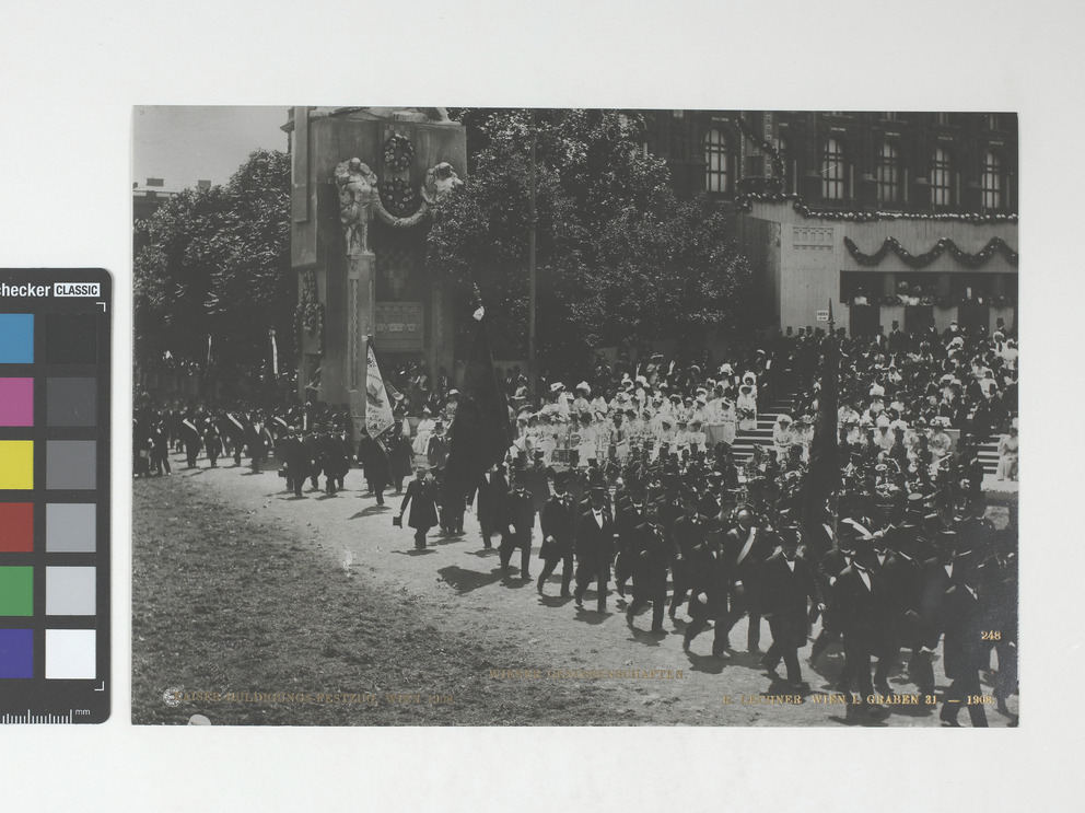 Der Kaiser-Huldigungs-Festzug, Wien 1908. Wiener Genossenschaften ...