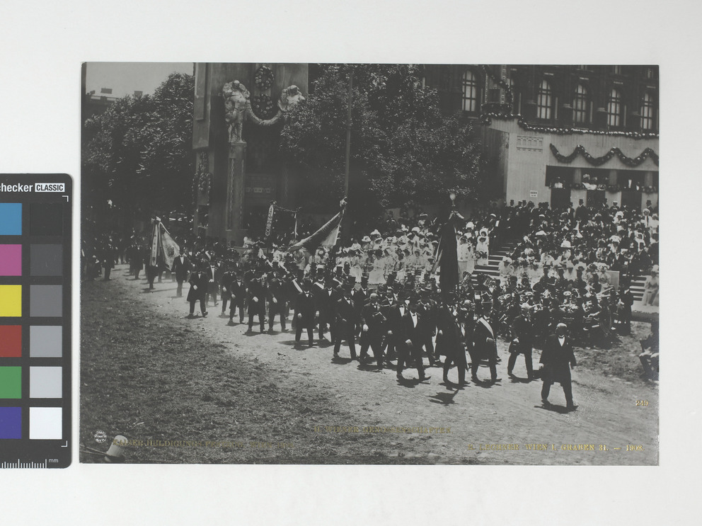 Der Kaiser-Huldigungs-Festzug, Wien 1908. Wiener Genossenschaften ...