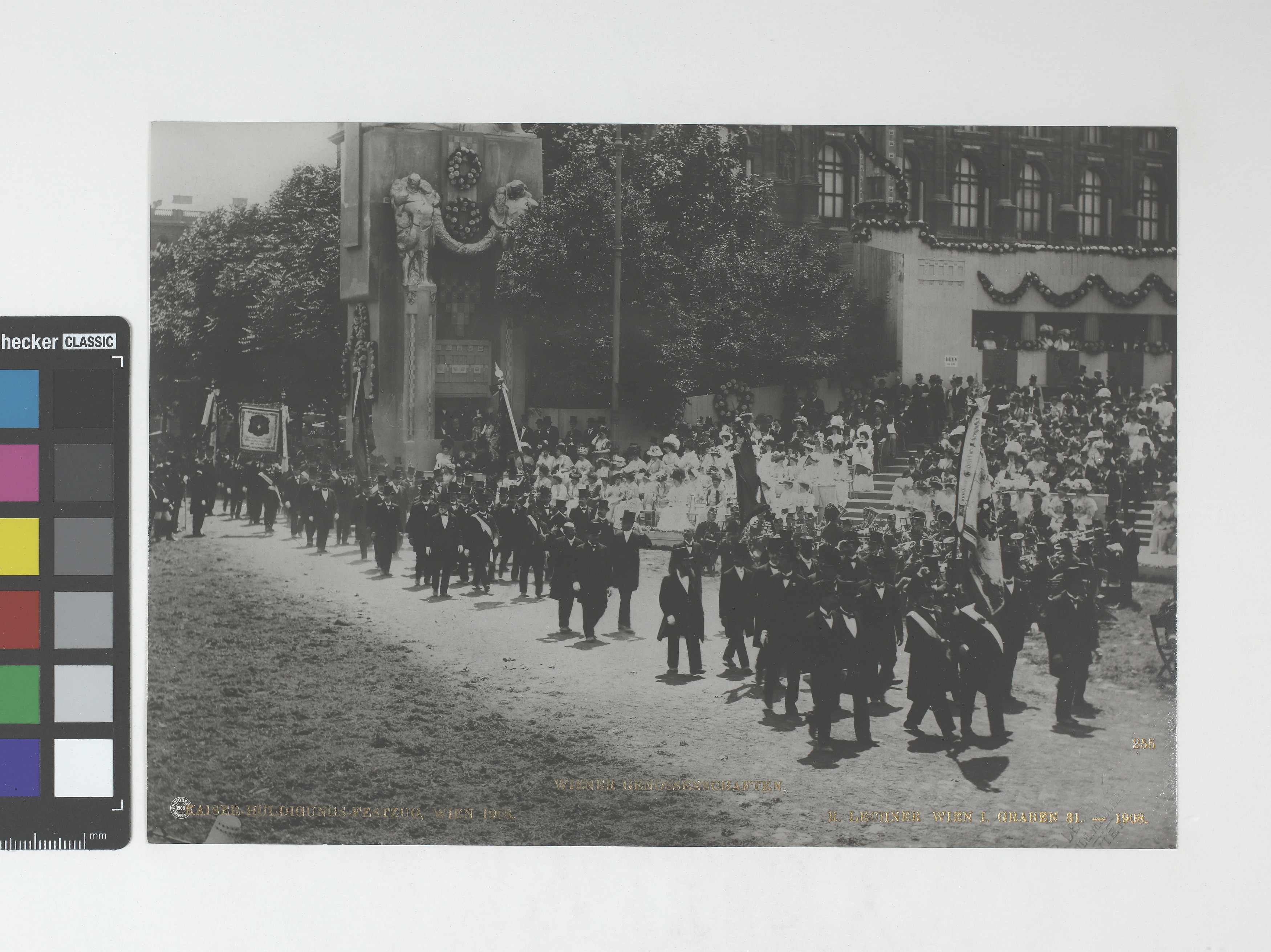 Der Kaiser-Huldigungs-Festzug, Wien 1908. Wiener Genossenschaften ...