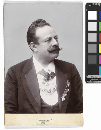 Alfred Grünfeld (1852-1924), Komponist, Pianist (aus: Fotografie-Album ...