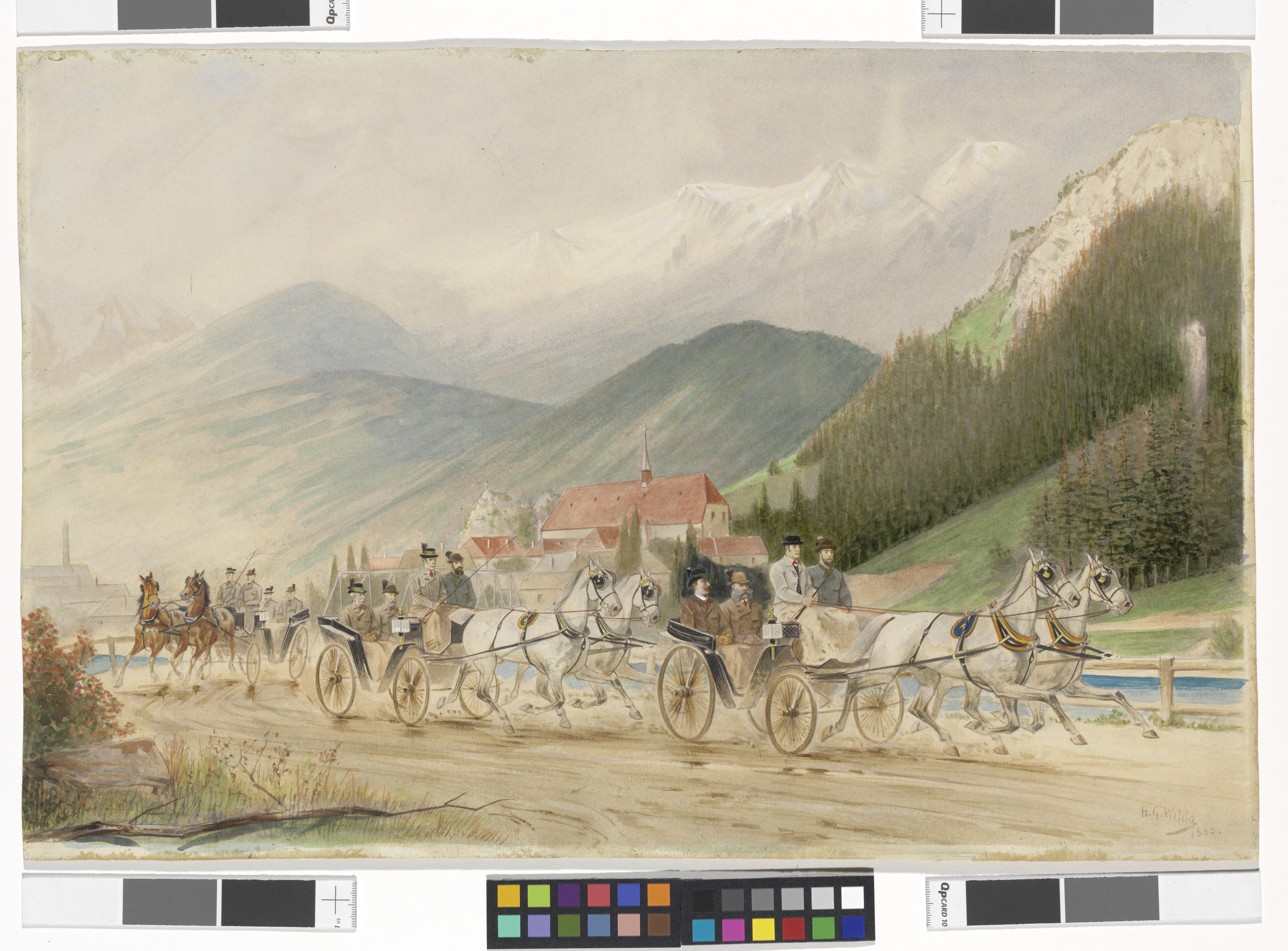 Kaiser Franz Josef und Kaiser Wilhelm in Jadgwagen in Neuberg – Wien ...