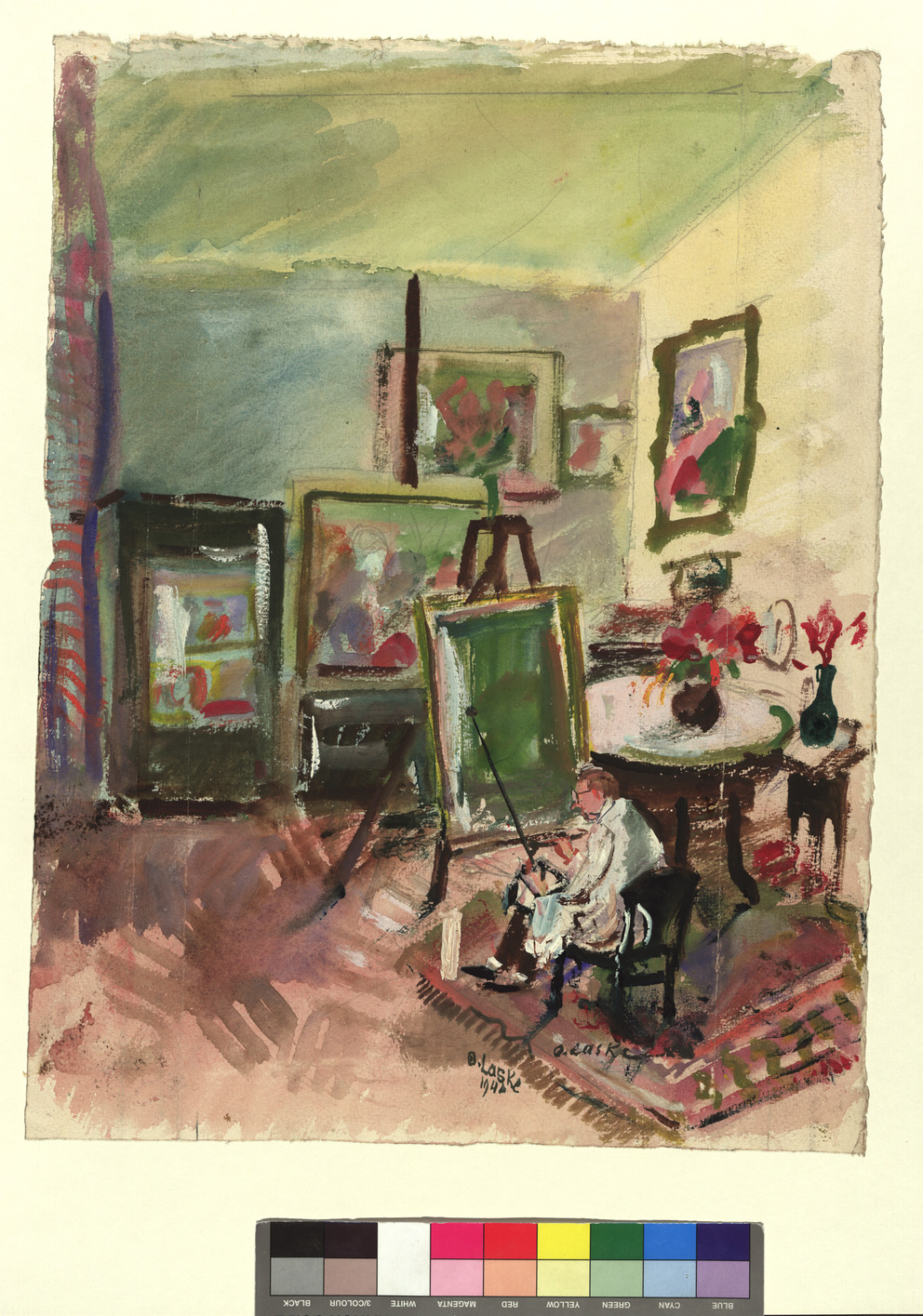 Das Atelier des Malers Oskar Gawell in Wien – Wien Museum Online Sammlung