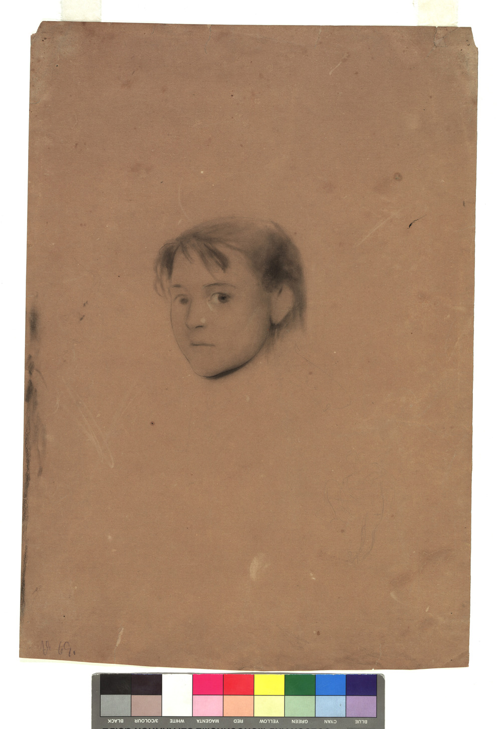 Kinderkopf im Halbprofil nach links – Wien Museum Online Sammlung