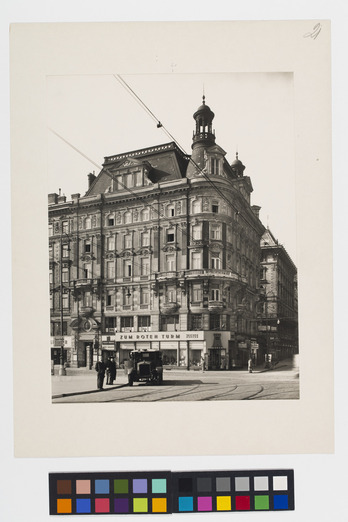 1., Franz-Josefs-Kai 21 - Ecke Rotenturmstraße - belebt – Wien Museum ...