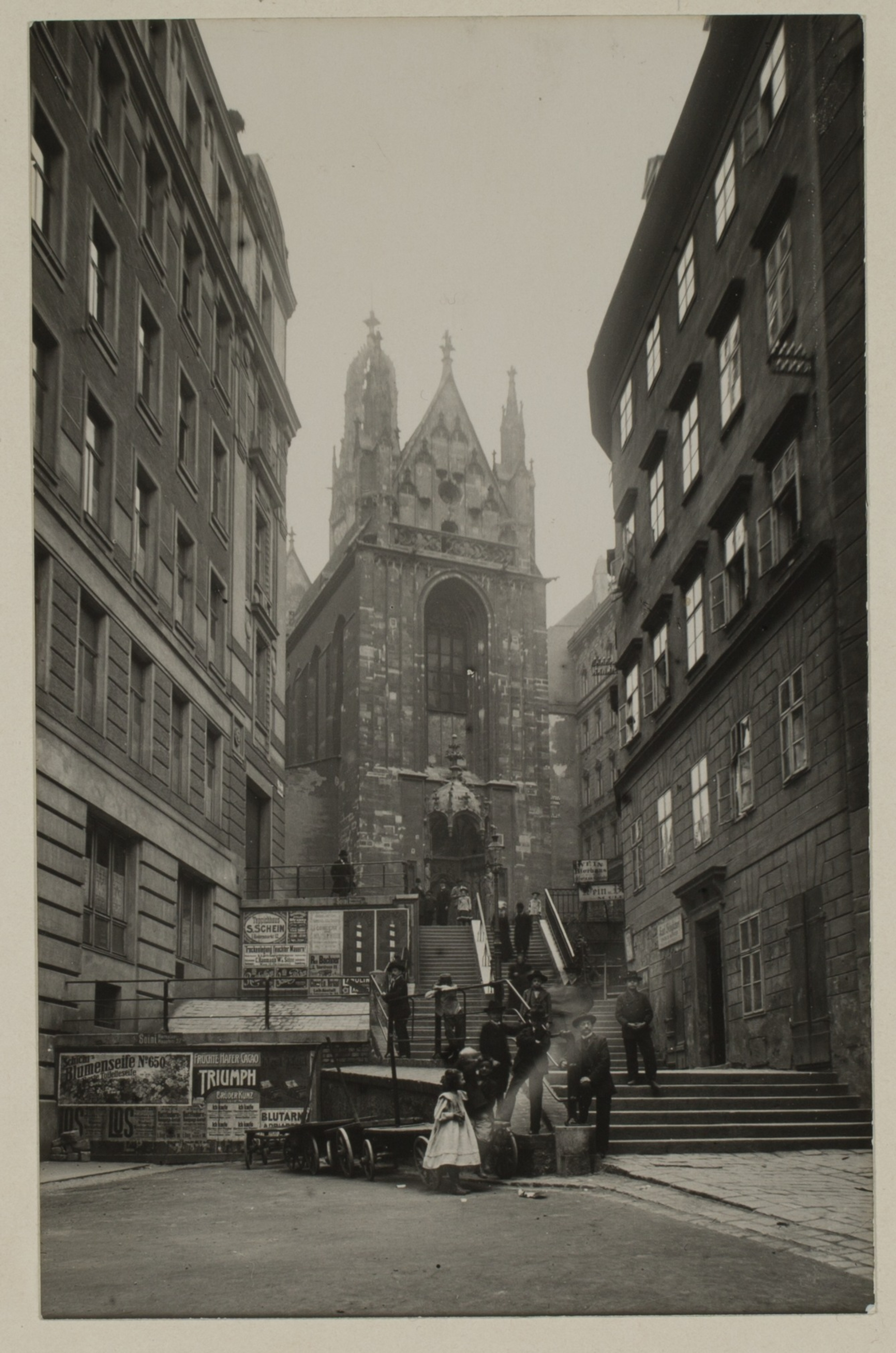1., Am Gestade 1, 2 u. 4 - Blick auf Maria am Gestade – Wien Museum ...