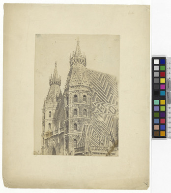 1., Stephansplatz - Stephansdom - Heidentürme – Wien Museum Online Sammlung