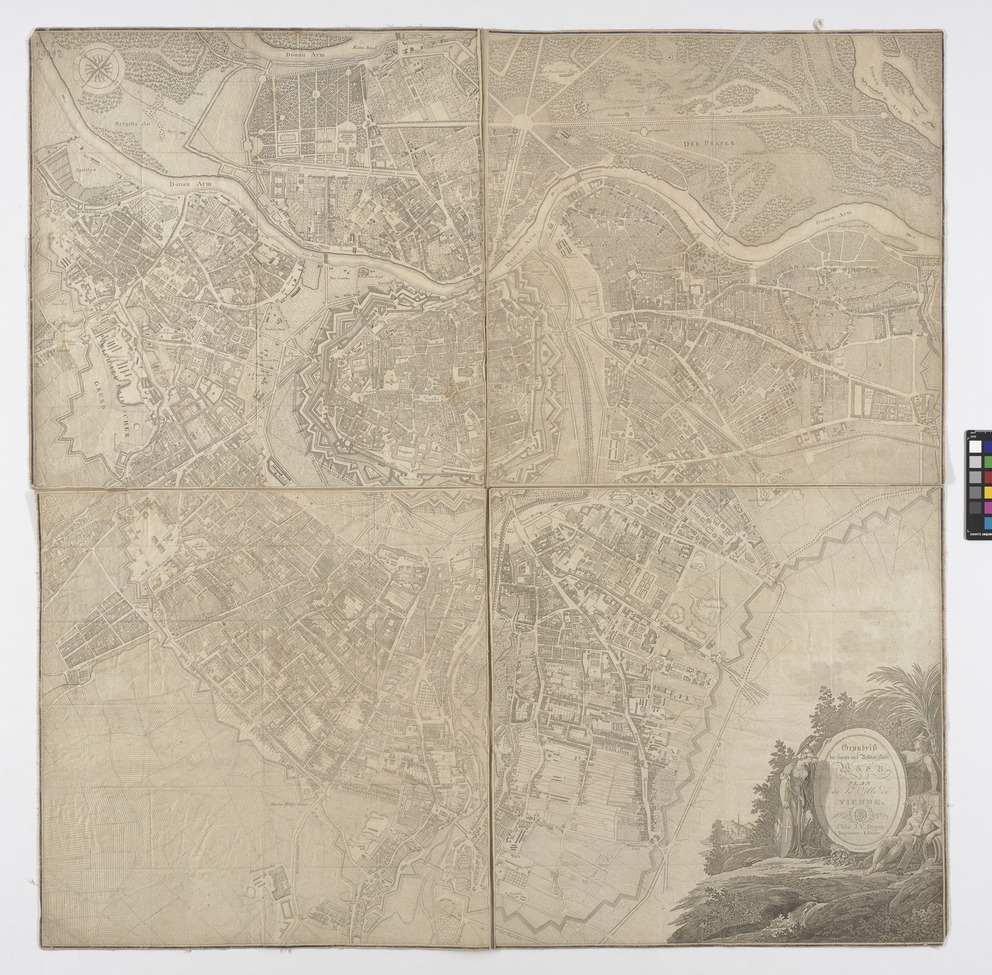 "Grundriß der Haupt-und Residenzstadt Wien / Plan de la Ville de Vienne ...