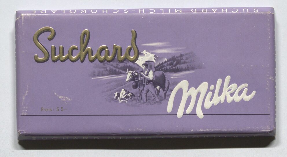 Suchard Milka Alpenmilch- Schokolade – Wien Museum Online Sammlung