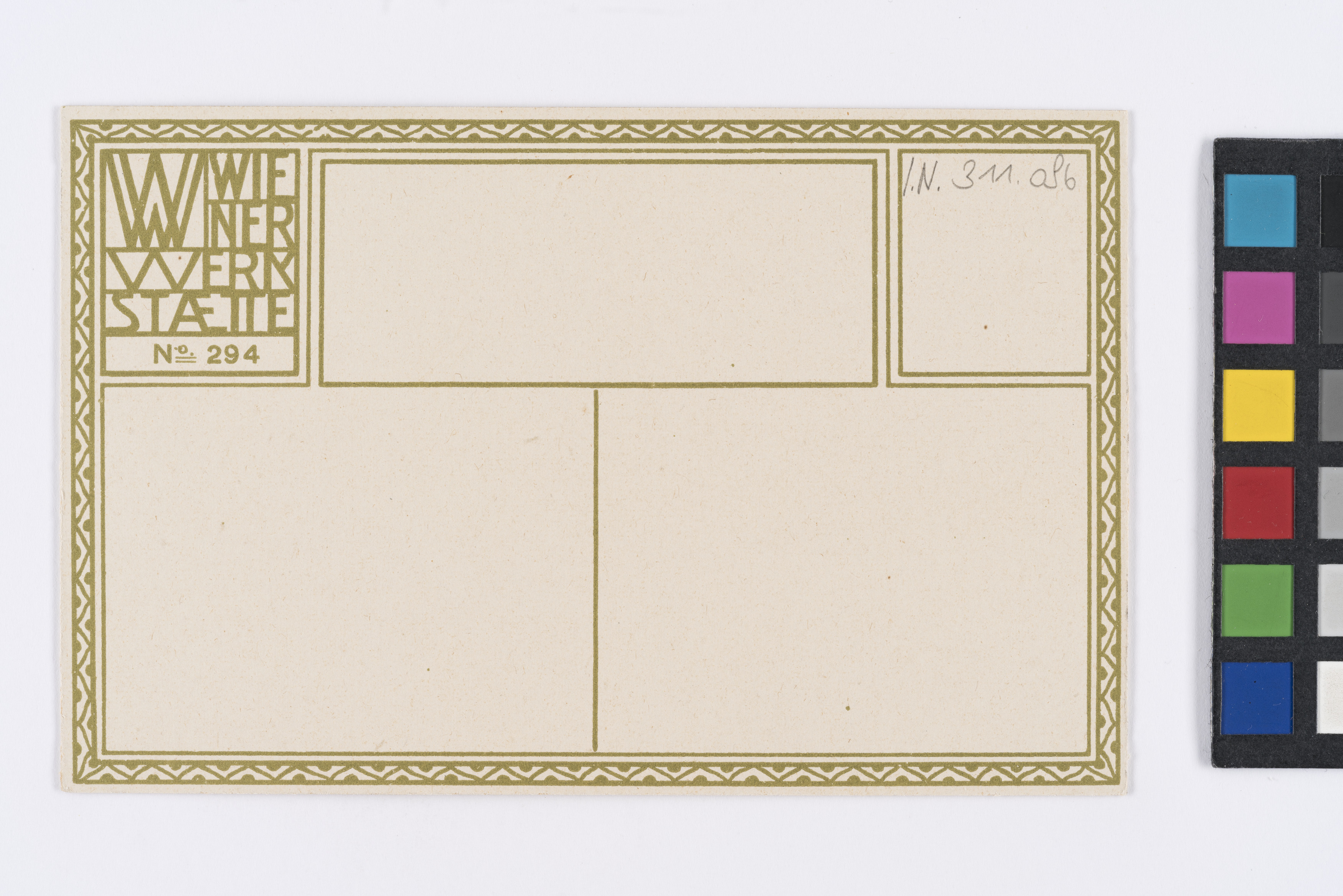 Postkarte der Wiener Werkstätte Nr. 294: Wien, Partie aus Schönbrunn ...