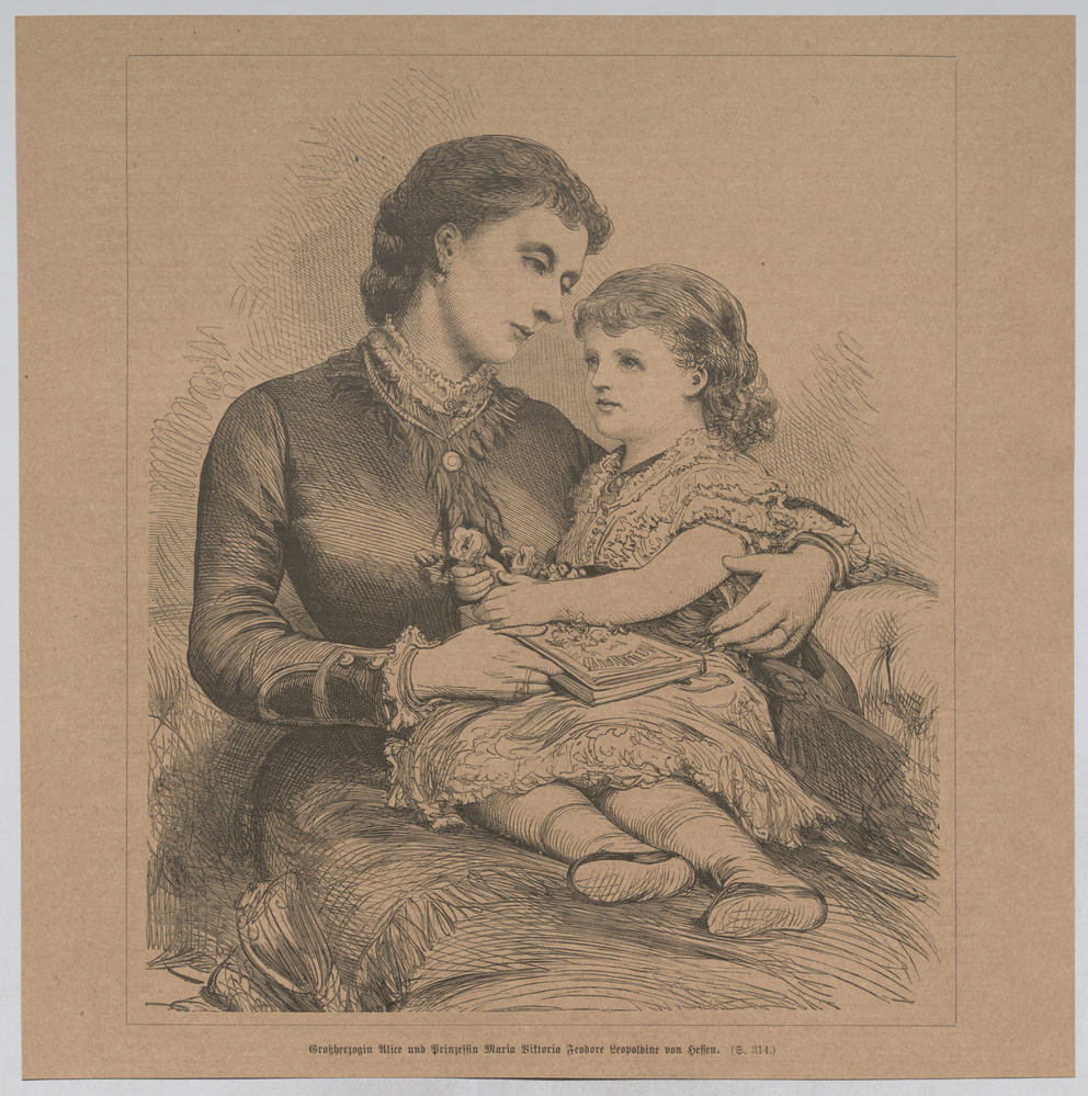 Großherzogin Alice und Prinzessin Marie Viktoria Feodore Leopoldine von ...