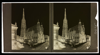 1., Stephansplatz 1 - Stephansdom - West- und Südfassade - erhöhte ...