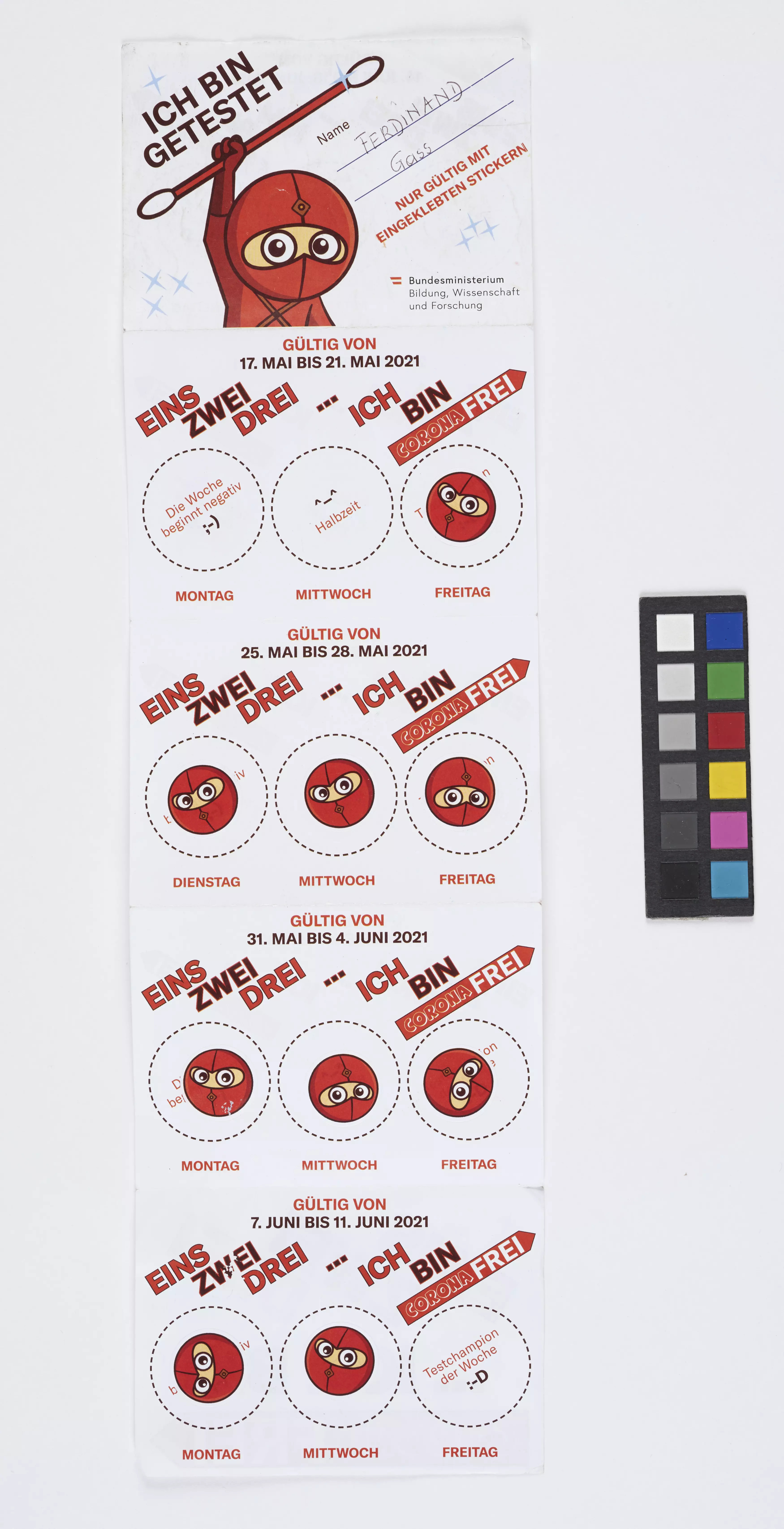 Testpass („Ninja-Pass“) als Covid 19-Testnachweis für Schülerinnen und ...