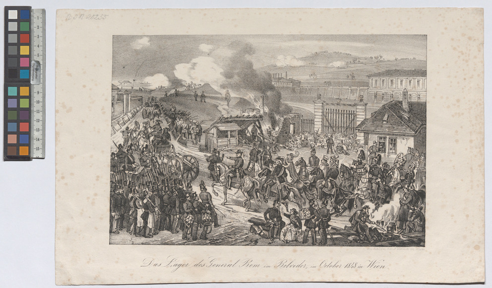 "Das Lager des General Bem im Belveder, im Oktober 1848 in Wien ...