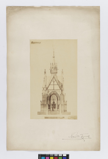 Enwurf zu einer Kirche, Querschnitt, Schülerarbeit – Wien Museum Online ...