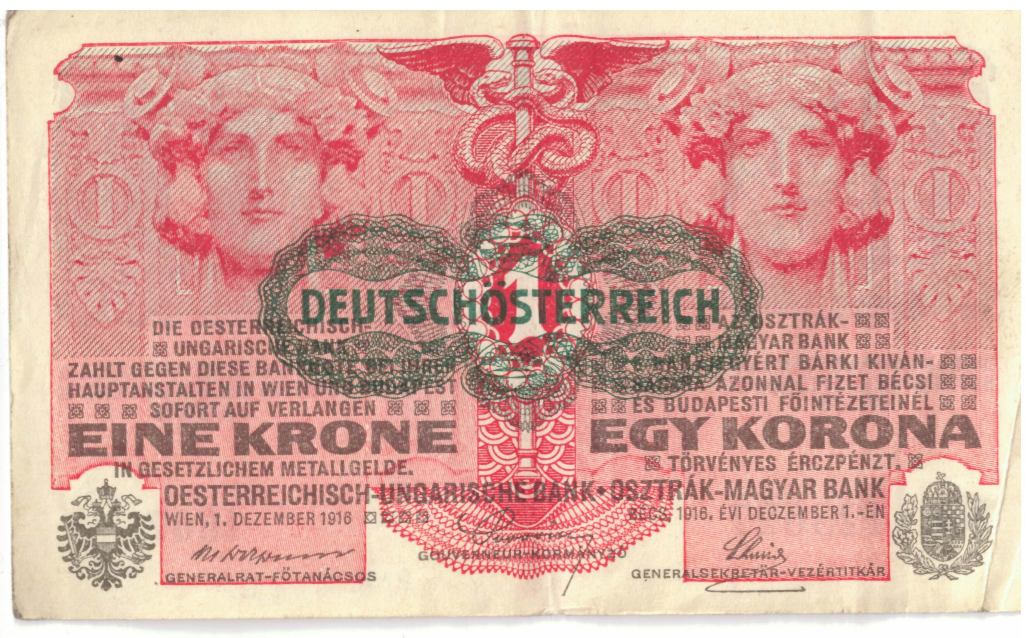 Banknote, 1 Krone – Wien Museum Online Sammlung