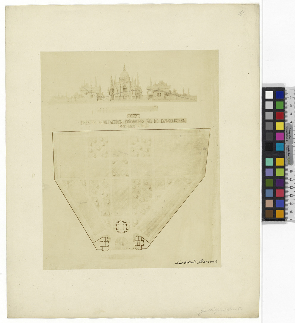 10., Triesterstraße - Friedhof der Evangelischen Gemeinde bei Wien (Matzleinsdorf) - Lageplan ...