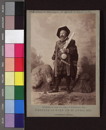 Alexander Mathias Beschorner am Makartfestzug 1879, Gruppe "Spängler ...