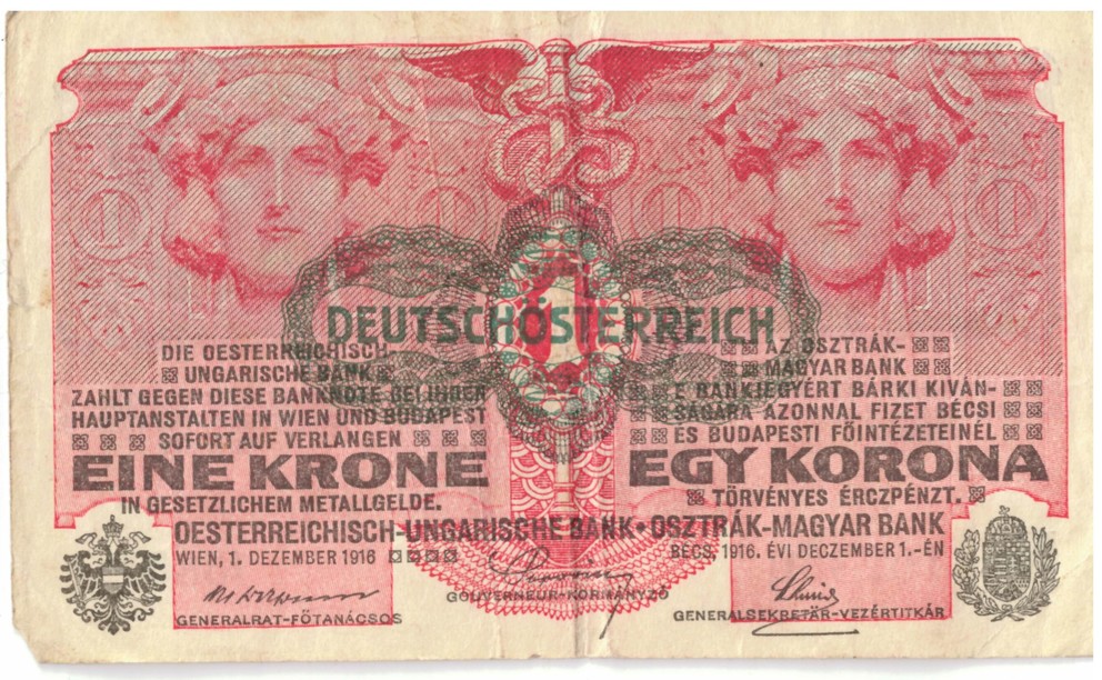 Banknote, 1 Krone – Wien Museum Online Sammlung