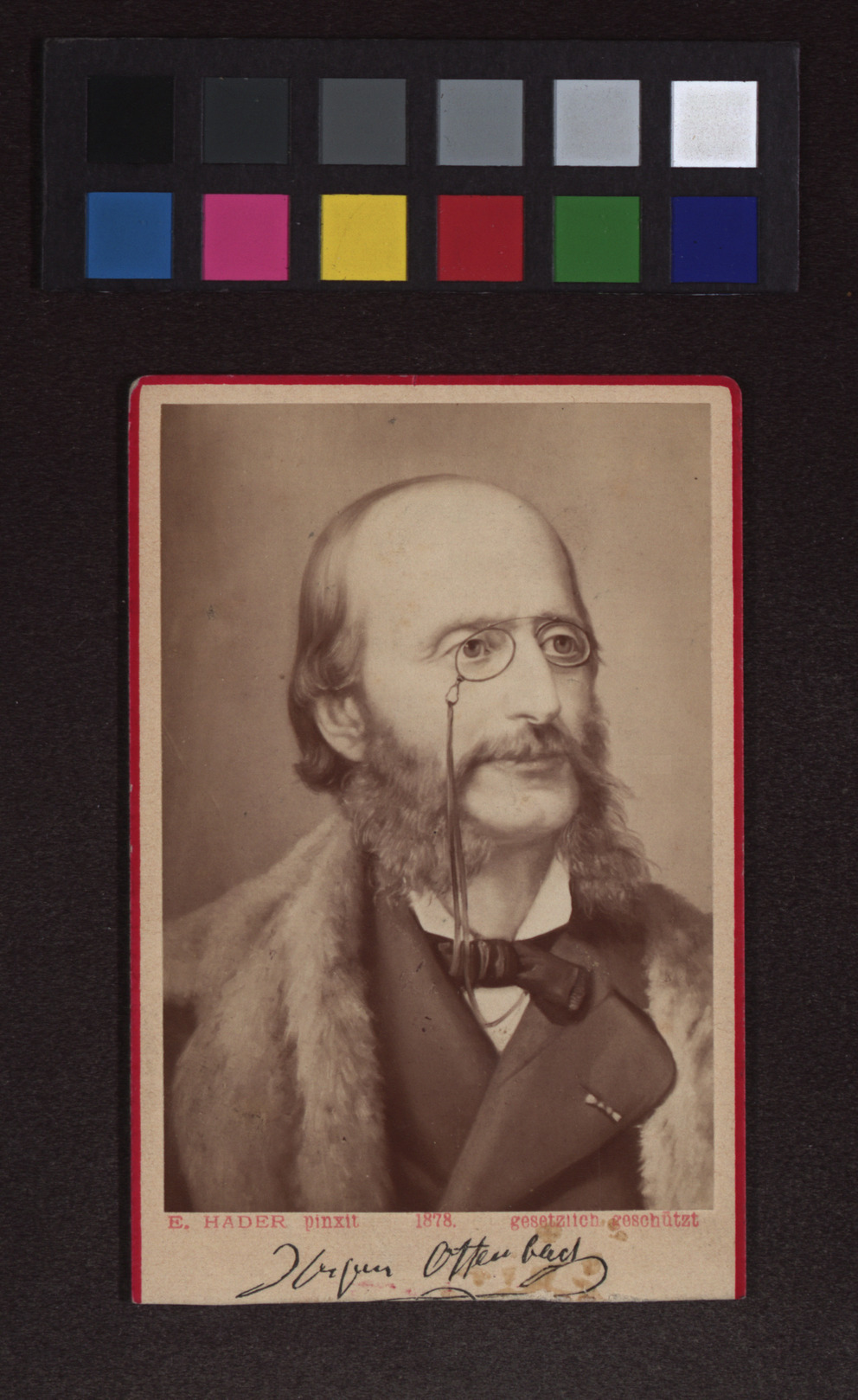 Jacques Offenbach (1819-1880), Komponist (Fotografie nach Gemälde ...